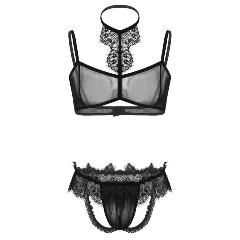 Sissy Nikki 2 Piece Sissy Set Bra Panties Cuck In Chastity